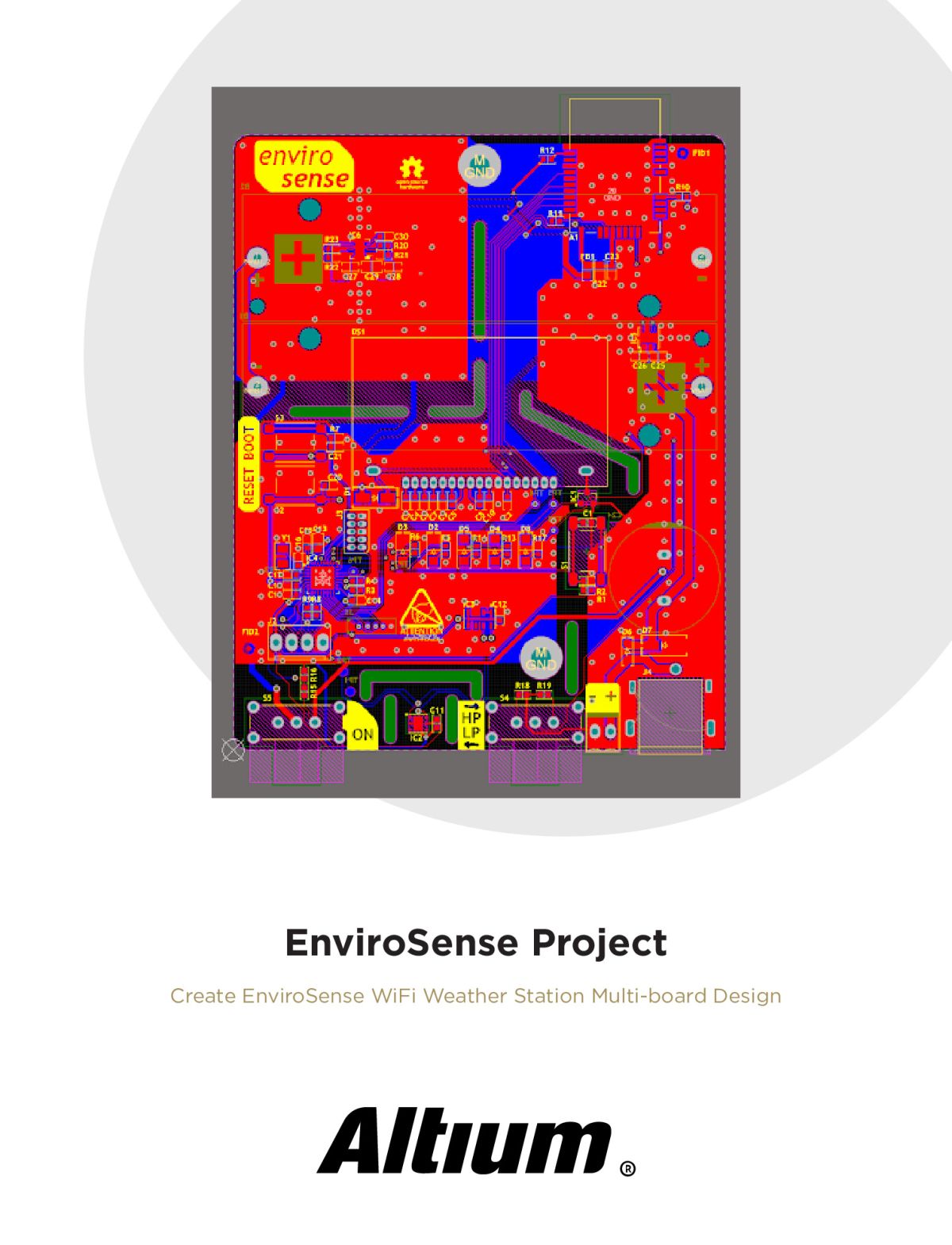 Proyecto multiplaca EnviroSense | eBook gratuito | Altium